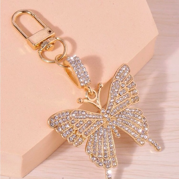 Other | Rhinestone Butterfly Bag Charm | Poshmark